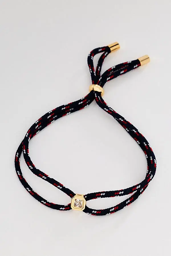 Anthropologie Corded Layer Bracelet - Navy