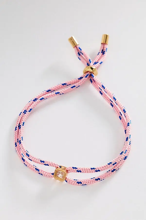 Anthropologie Corded Layer Bracelet - Peach
