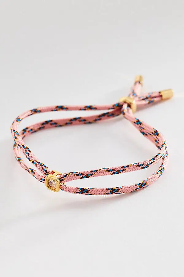Anthropologie Corded Layer Bracelet - Pink