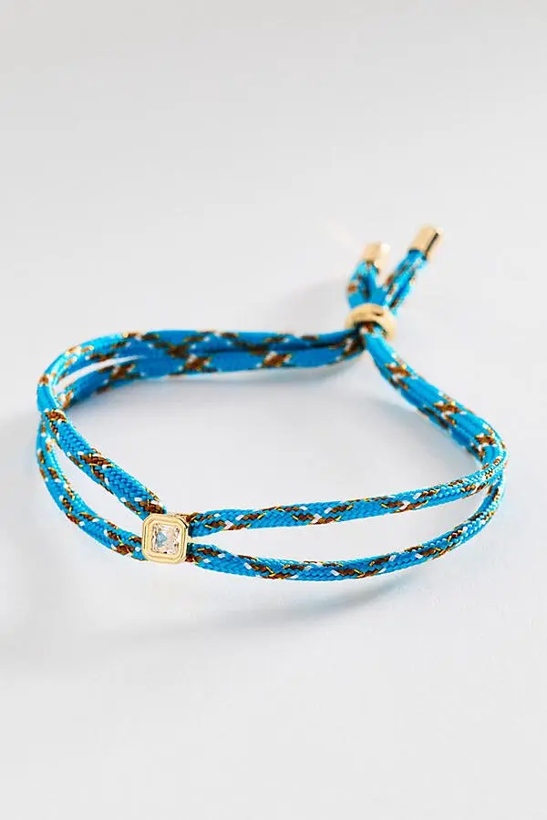 Anthropologie Corded Layer Bracelet - Turquoise