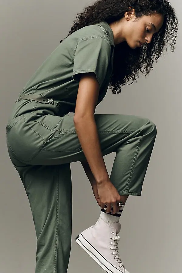 PISTOLA Grover Short Sleeve Field Jumpsuit