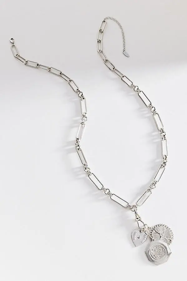 Anthropologie Cha Lk Co Pendant Necklace - Silver