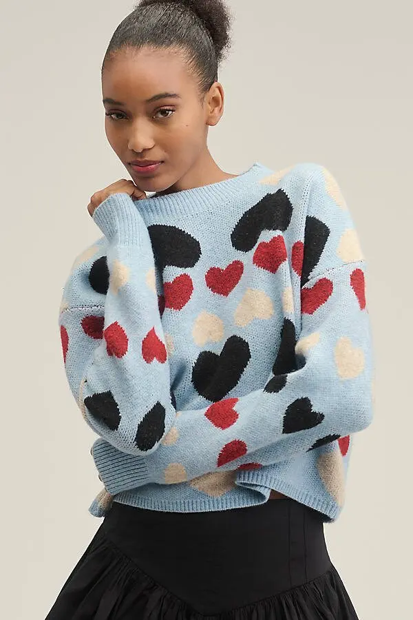 English Factory Heart Icon Pullover Sweater