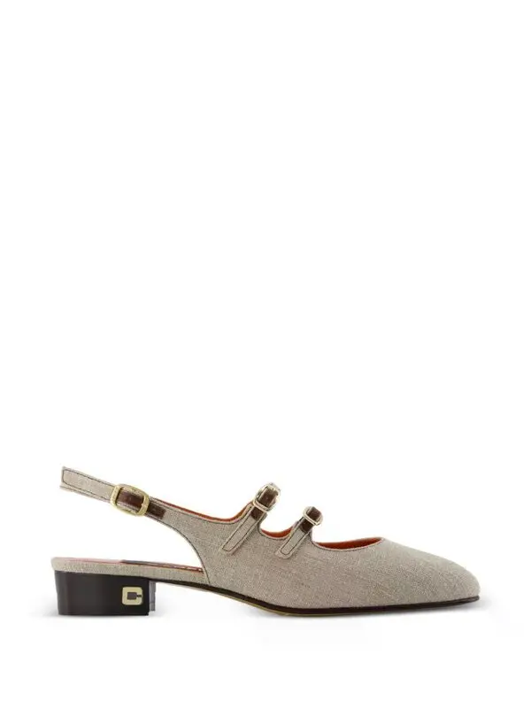 CAREL Double-strap Almond-toe Pumps