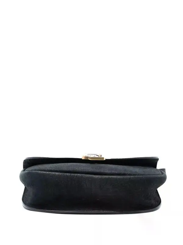 Saint Laurent Medium Croc Embossed Nubuck Monogram Kaia Crossbody Bag