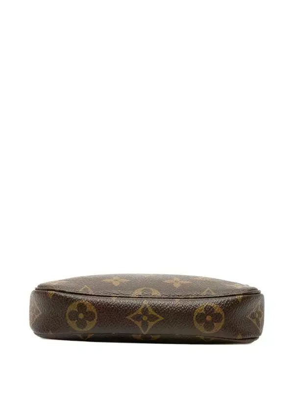 LOUIS VUITTON 2004 Monogram Mini Pochette Accessoires Handbag - Brown