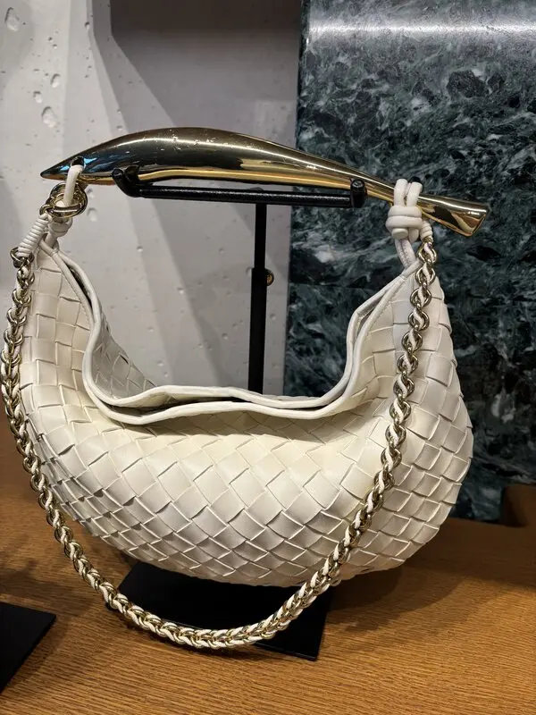 Bottega Veneta Sardine Chain - Chalk