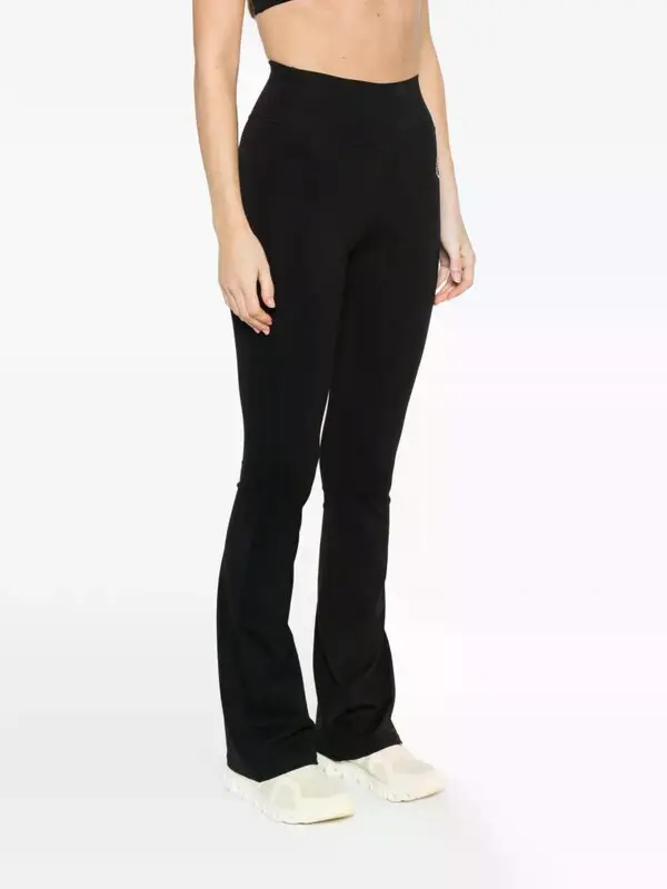 SPORTY & RICH Srhwc Logo Flared-hem Leggings
