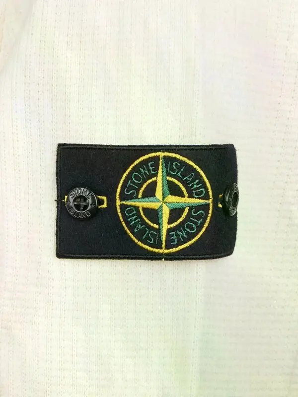 Stone Island Logo-patch Waffle Knit Sweater