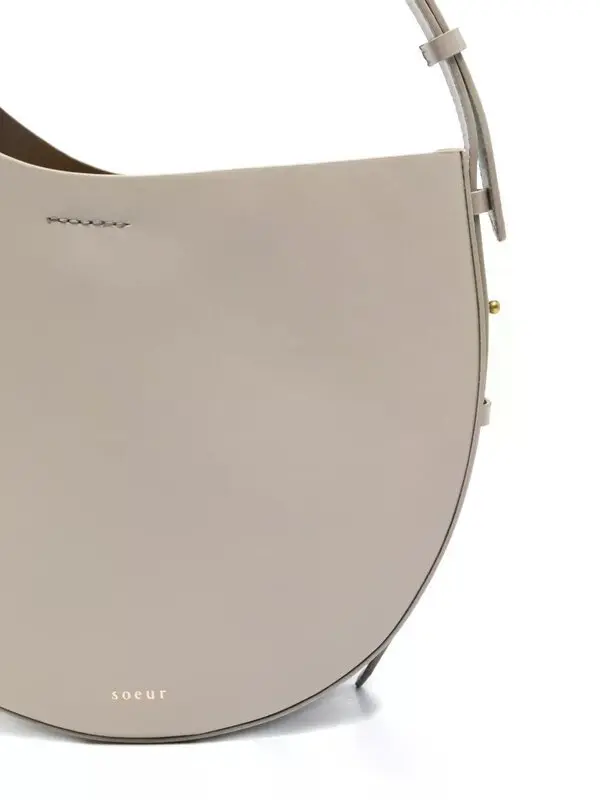 Soeur Winona Curved Shoulder Bag - Grey
