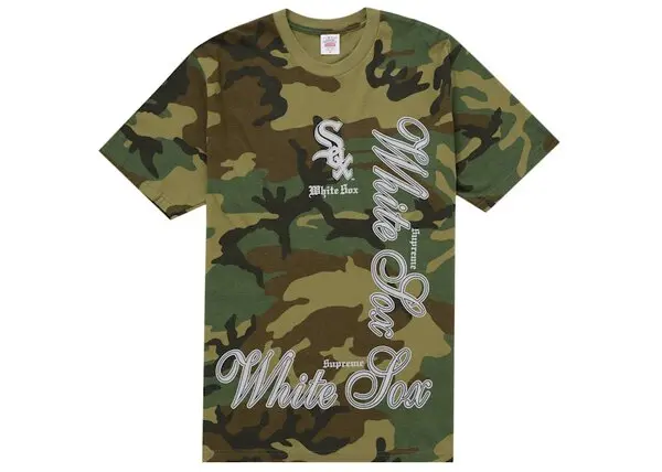 Supreme Mlb Teams Sox Tee Shirt - Camo