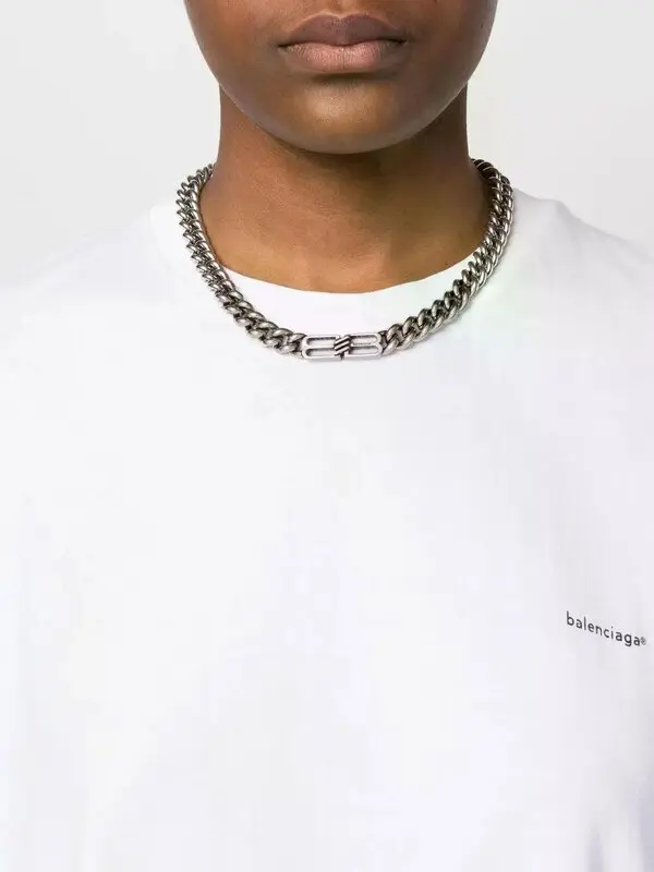 Balenciaga Bb Icon Gourmette-chain Necklace