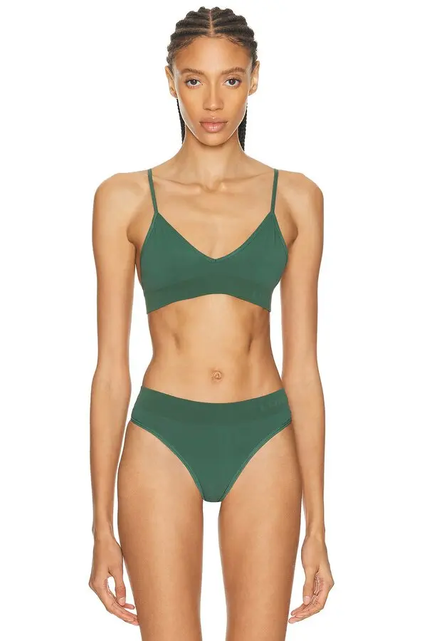 LDMA Low Show V Bralette - Forest Green
