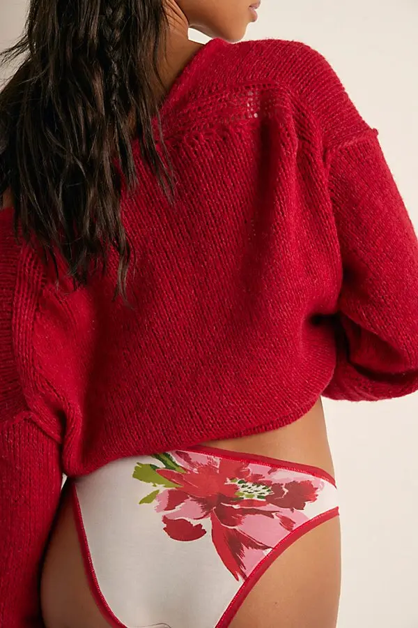 Free People Cool And Collected Undies - Exploded Floral Combo