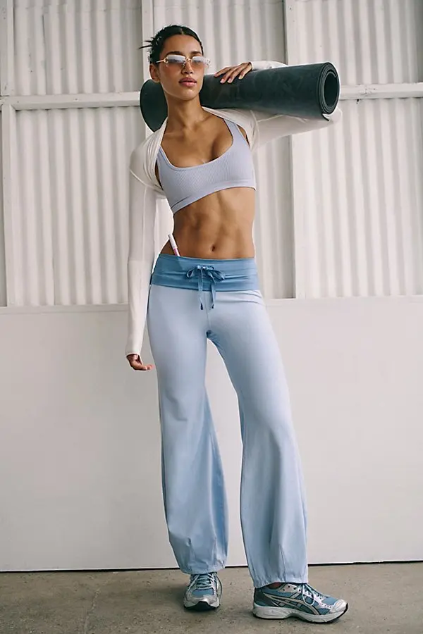 Free People Quick Step Colorblock Bubble Pants - Lunar Bloom Combo