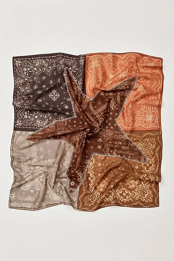 Free People Stars Aligned Patchwork Bandana - Assort