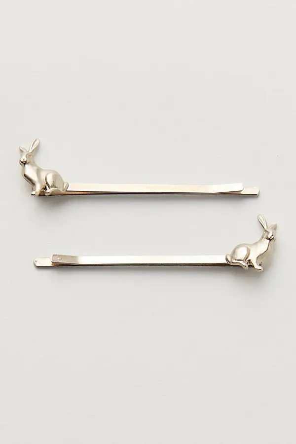 ARC AND BOW Arc + Bow Novelty Barrettes - Rabbit