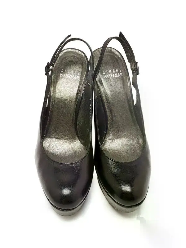 STUART WEITZMAN Leather Slingback Pumps