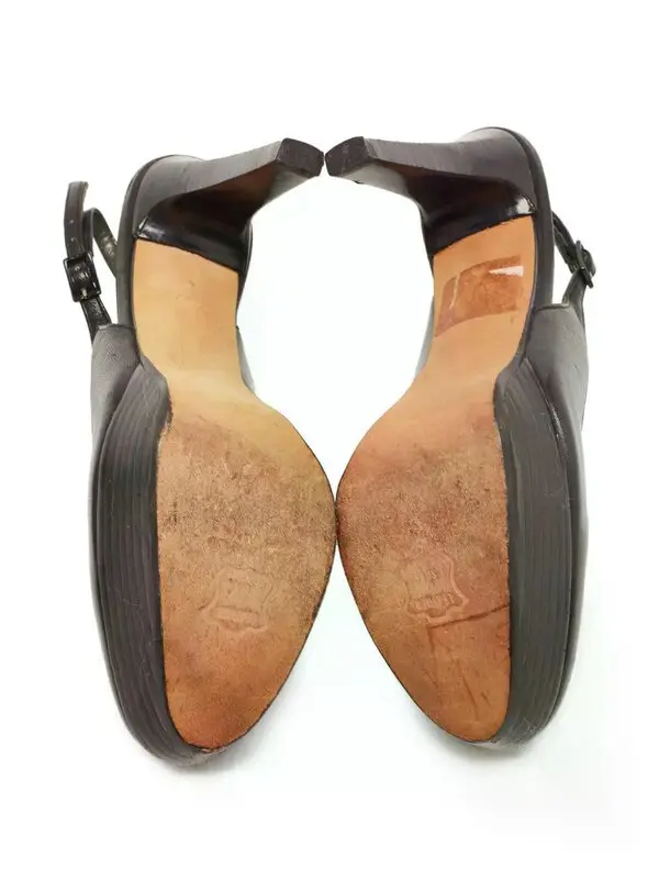 STUART WEITZMAN Leather Slingback Pumps