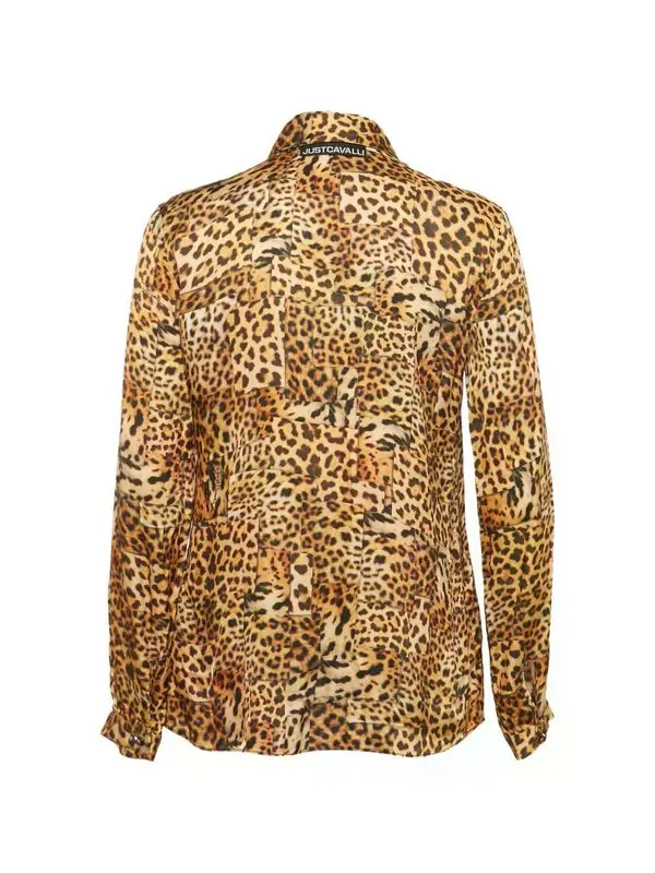 Just Cavalli Leopard-print Long Sleeve Shirt