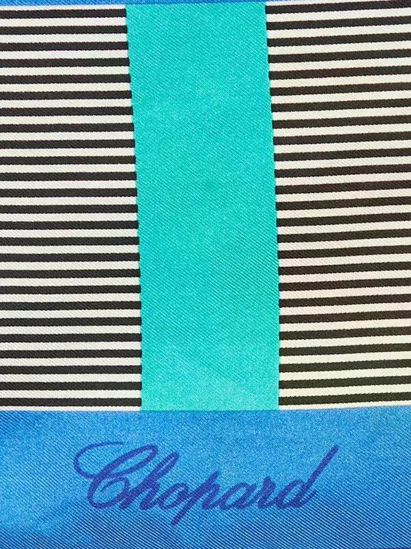 Chopard Logo-lettering Silk Scarf
