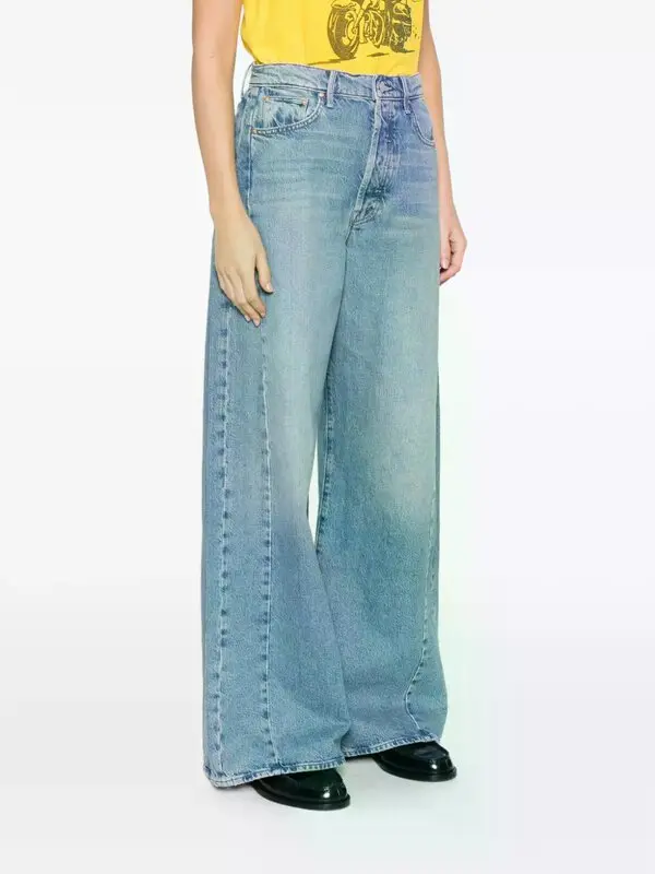 MOTHER Five-pocket Wide Leg Jeans