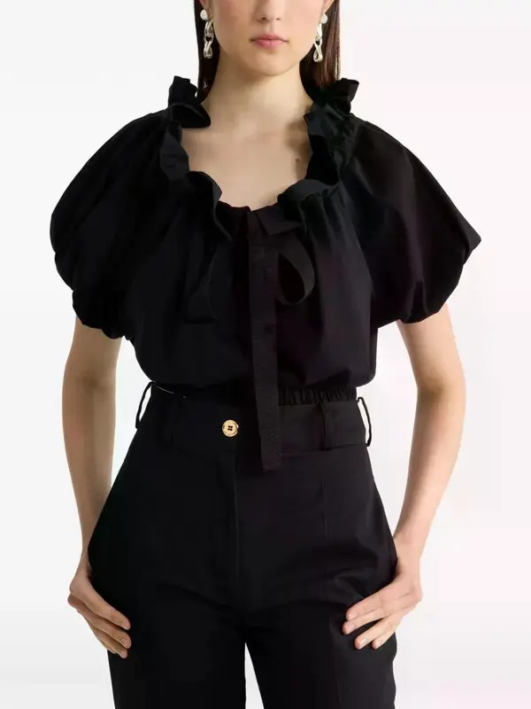 PATOU Ruffled Cropped Top
