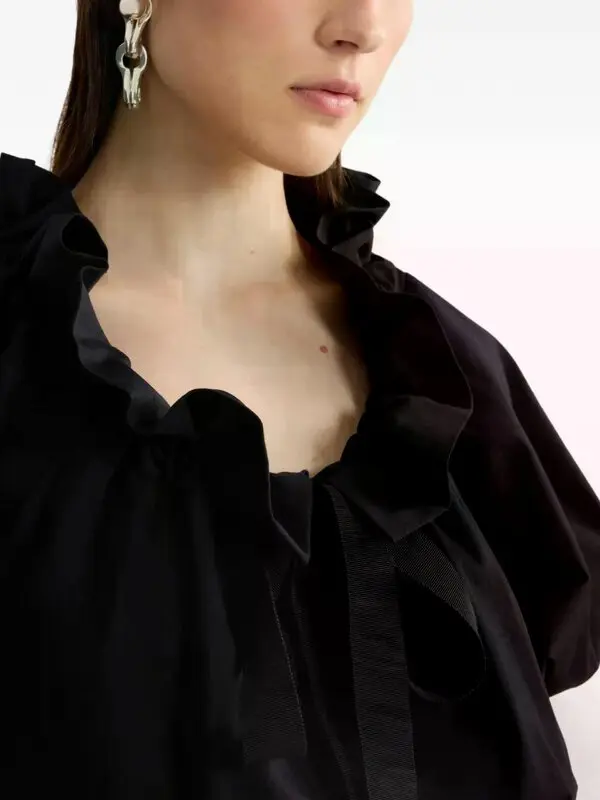 PATOU Ruffled Cropped Top