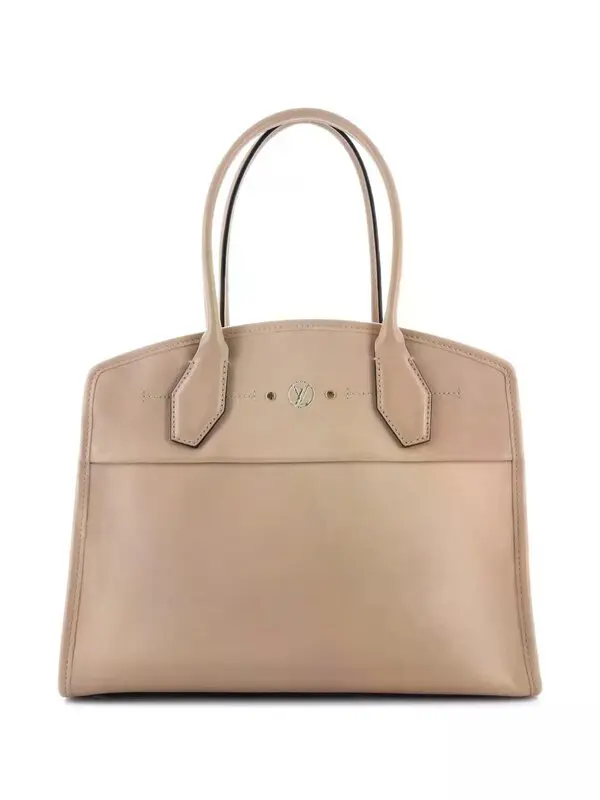 LOUIS VUITTON City Steamer Soft Handbag Leather Mm - Neutrals