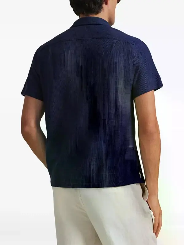 Polo Ralph Lauren Waffle-knit Camp-collar Shirt
