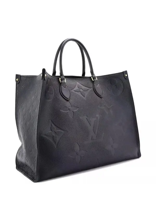LOUIS VUITTON Onthego Monogram Empreinte Giant Gm Tote Bag - Black