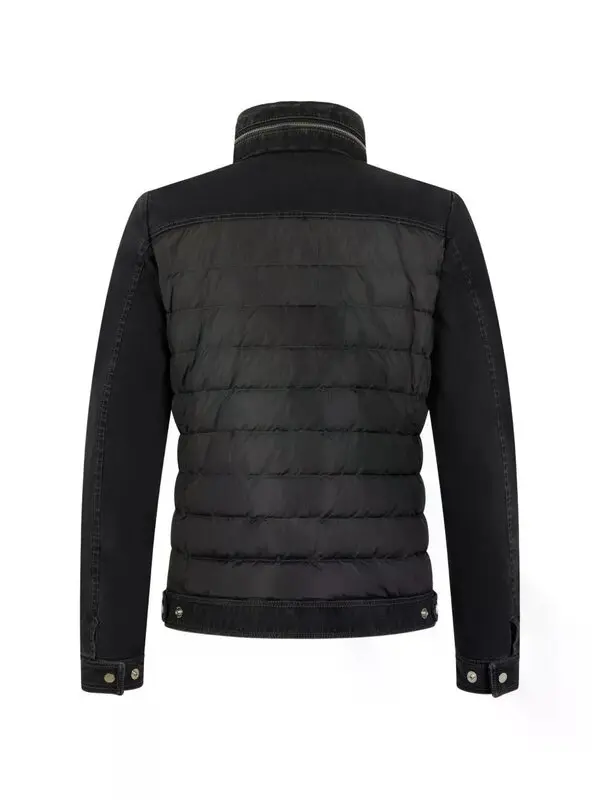MOORER Zip-up Quilted Panel Jacket