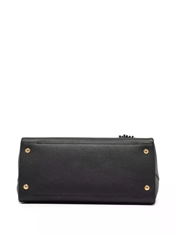 LOUIS VUITTON 2017 Lockme Leather Tote Bag - Black