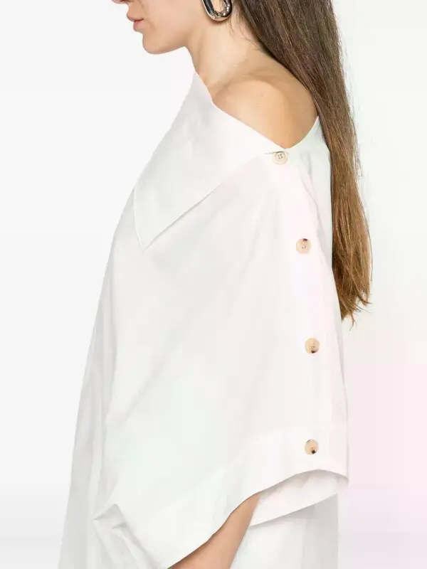 Soeur Issa Short-sleeve Blouse - White