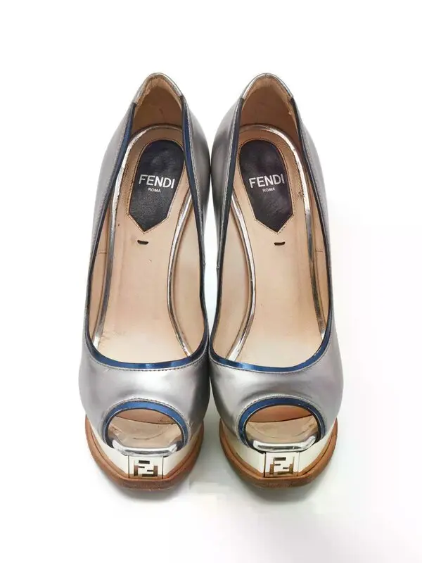 Fendi Peep-toe Heeled Pumps