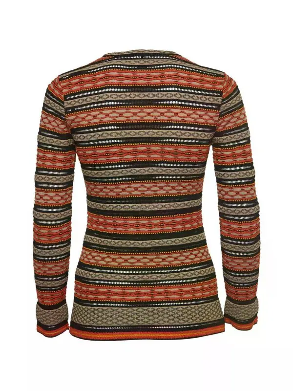 Missoni Striped Knitted Top - Red