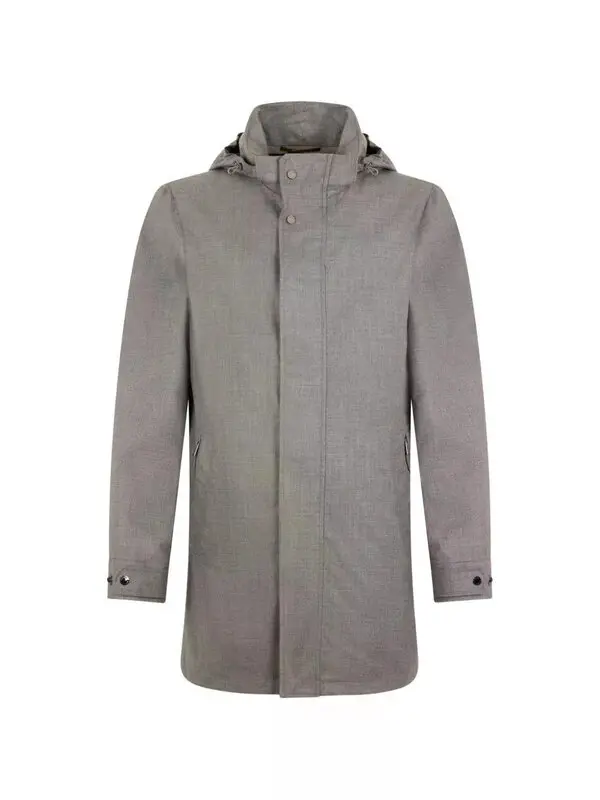 MOORER Button Hooded Jacket