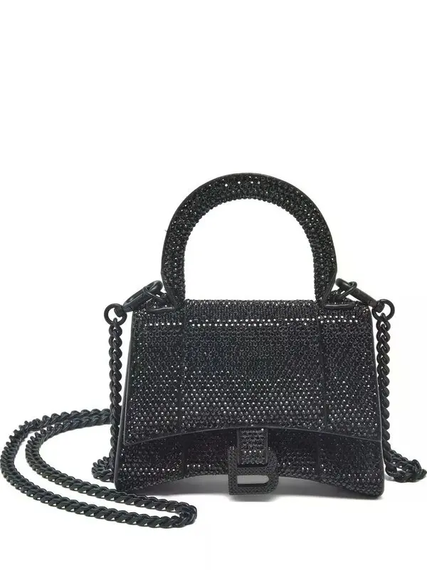 Balenciaga Hourglass Crystal-embellished Tote