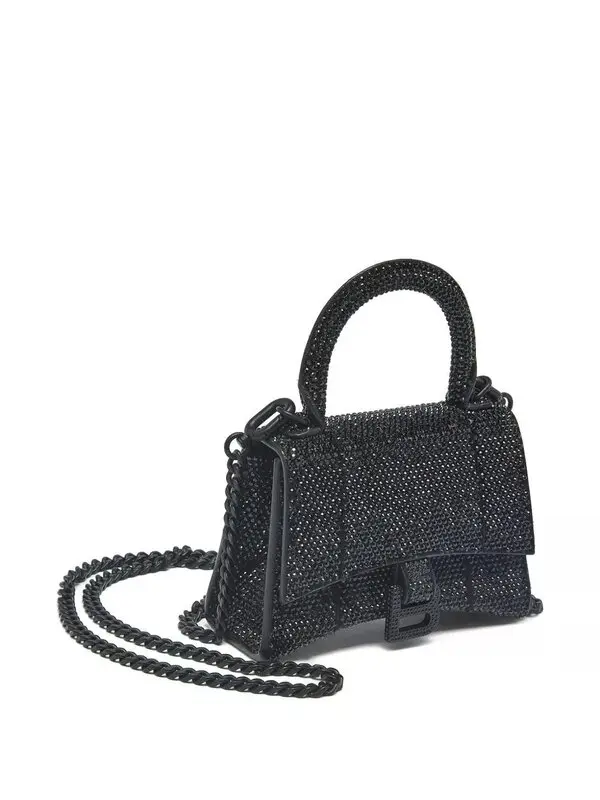 Balenciaga Hourglass Crystal-embellished Tote