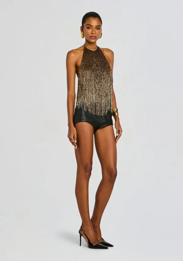 Retrofete Sable Fringe Top