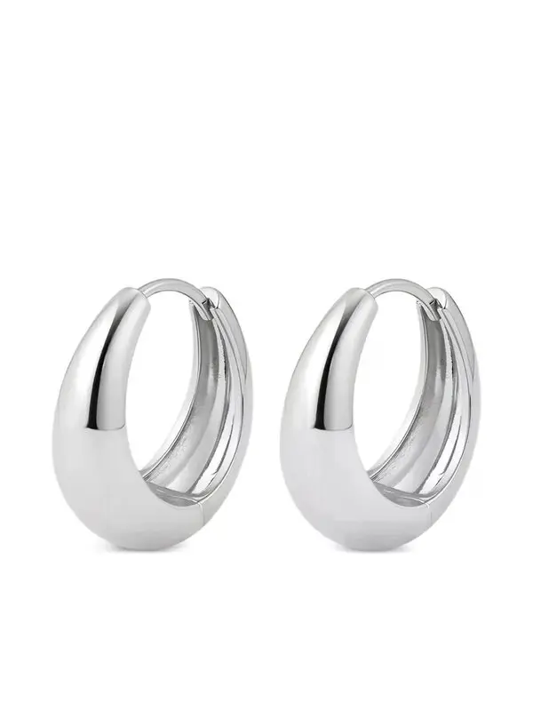 LUV AJ Marbella Hoop Earrings - Silver