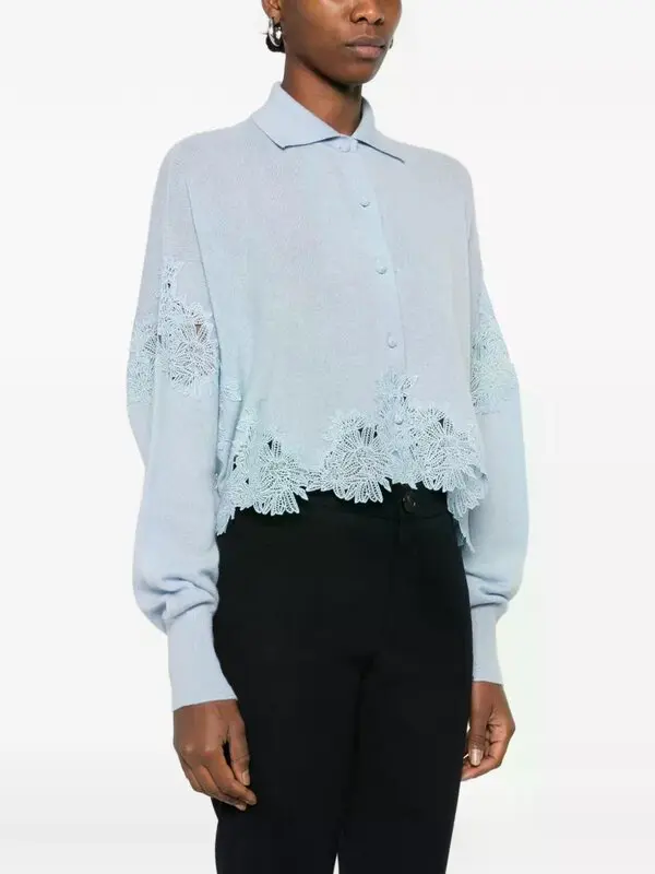 Ermanno Scervino Lace-trim Cardigan