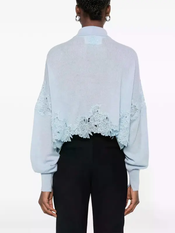 Ermanno Scervino Lace-trim Cardigan