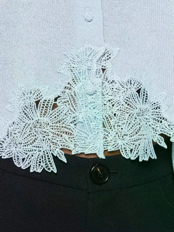 Ermanno Scervino Lace-trim Cardigan