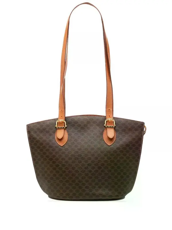 Celine 1999 Macadam Coated Canvas Shoulder Bag