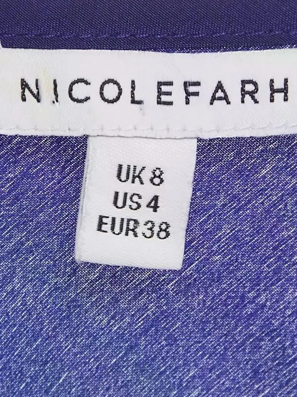 NICOLE FARHI Sleeveless Draped Top