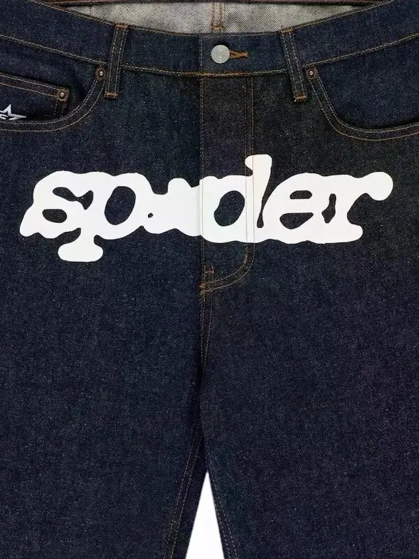SP5DER V3 Logo Denim Shorts