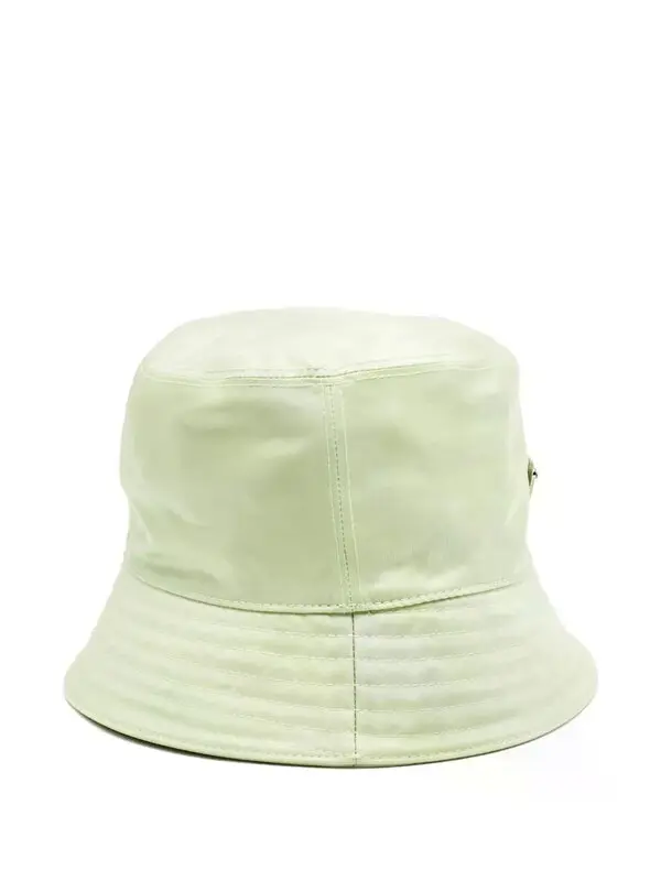 Prada Logo-plaque Bucket Hat - Green