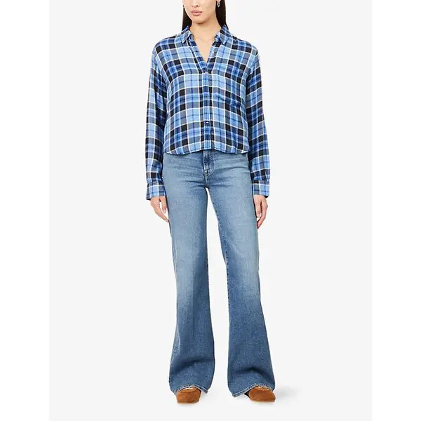 7 For All Mankind Modern Dojo Flared-leg Denim Jeans - Oceanstone