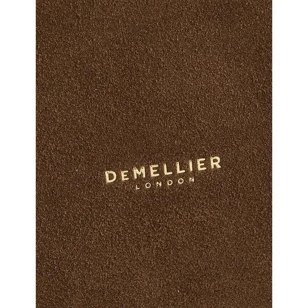 DEMELLIER The Midi Stockholm Suede Handbag - Hazel/hazel